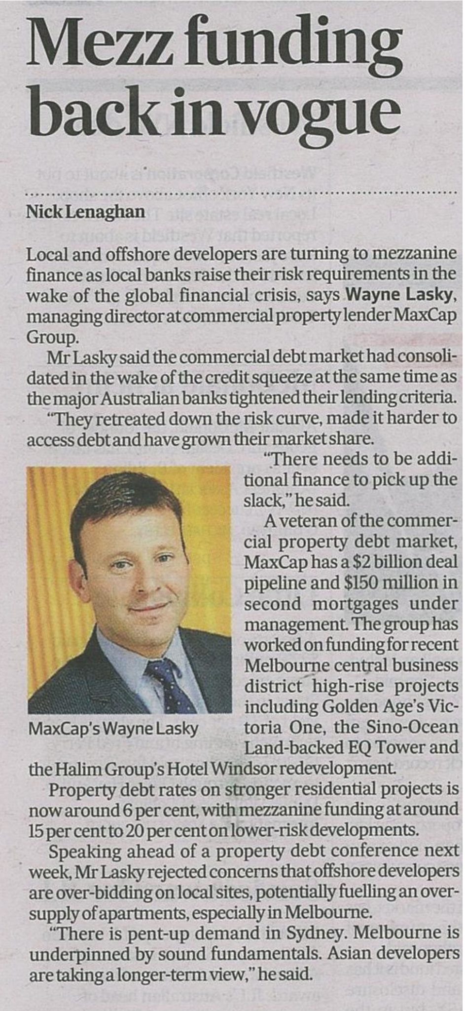 AFR: MaxCap Group's Structured Finance Expertise | MaxCap Group